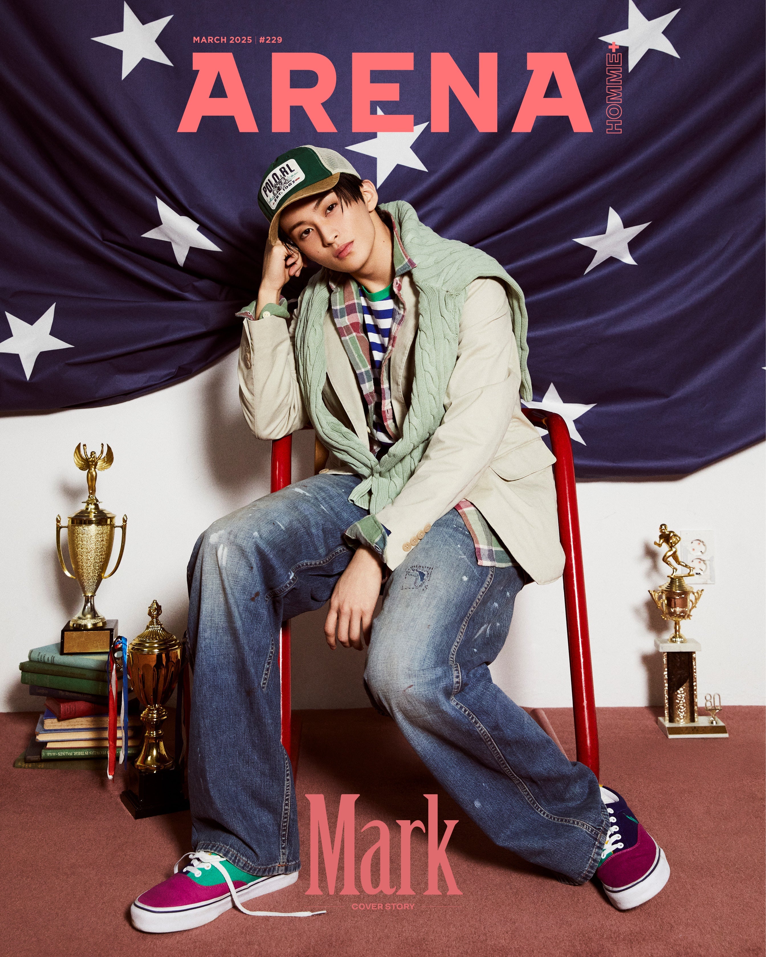 ARENA HOMME+ - [2025, มีนาคม] - ปก : NCT MARK TYPE A - Baro7 Best Kpop ...