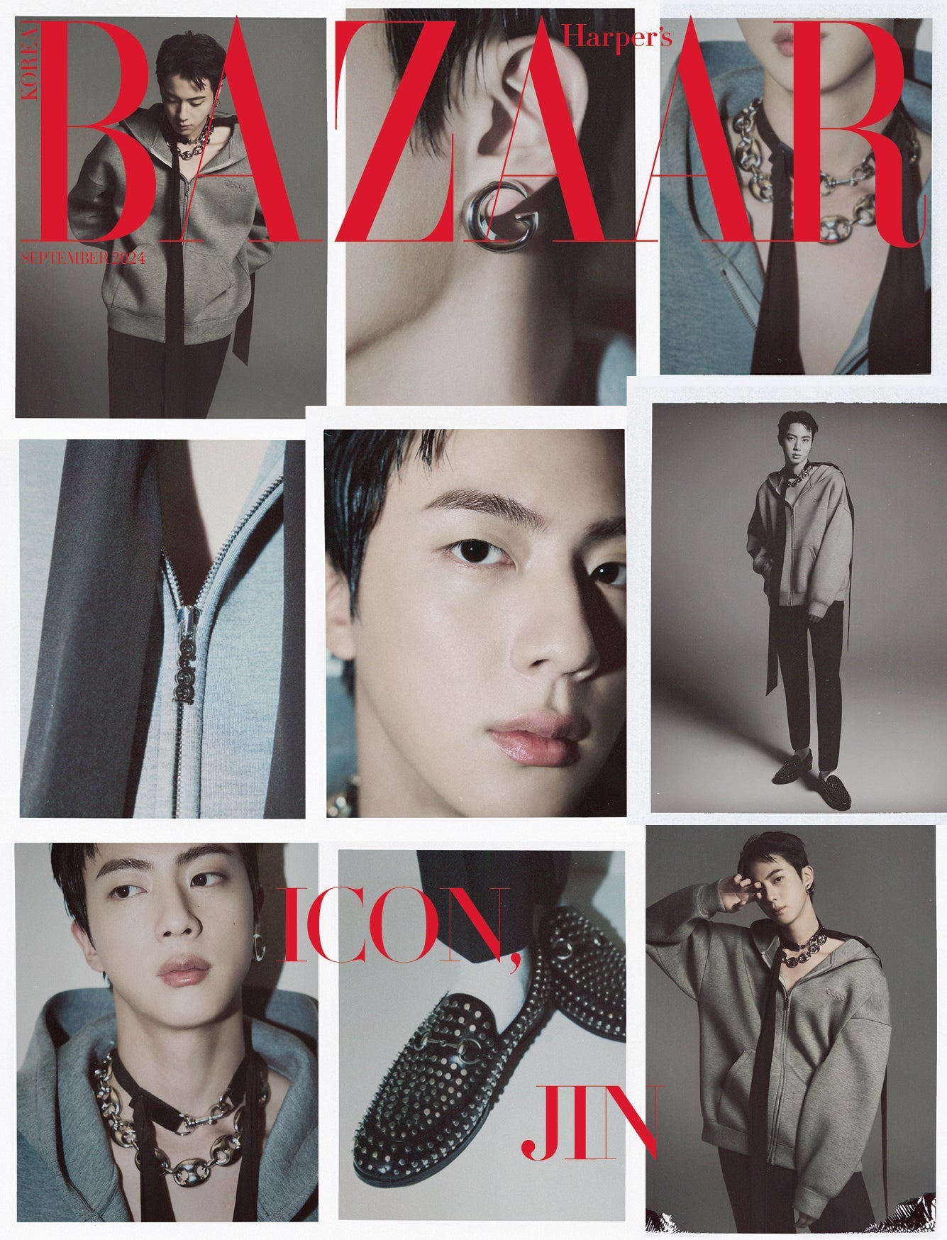 HARPER'S BAZAAR - [2024, September] - Cover : BTS JIN TYPE A - Baro7 ...