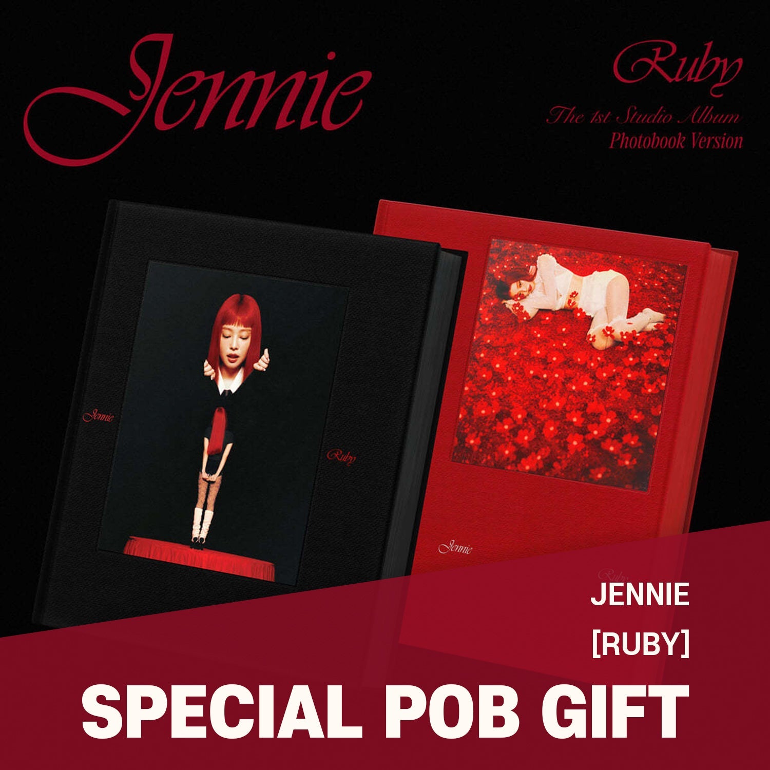 JENNIE - อัลบั้มสตูดิโอชุดแรก [Ruby] Photobook Ver. / GIFT - Baro7 Best Kpop Store