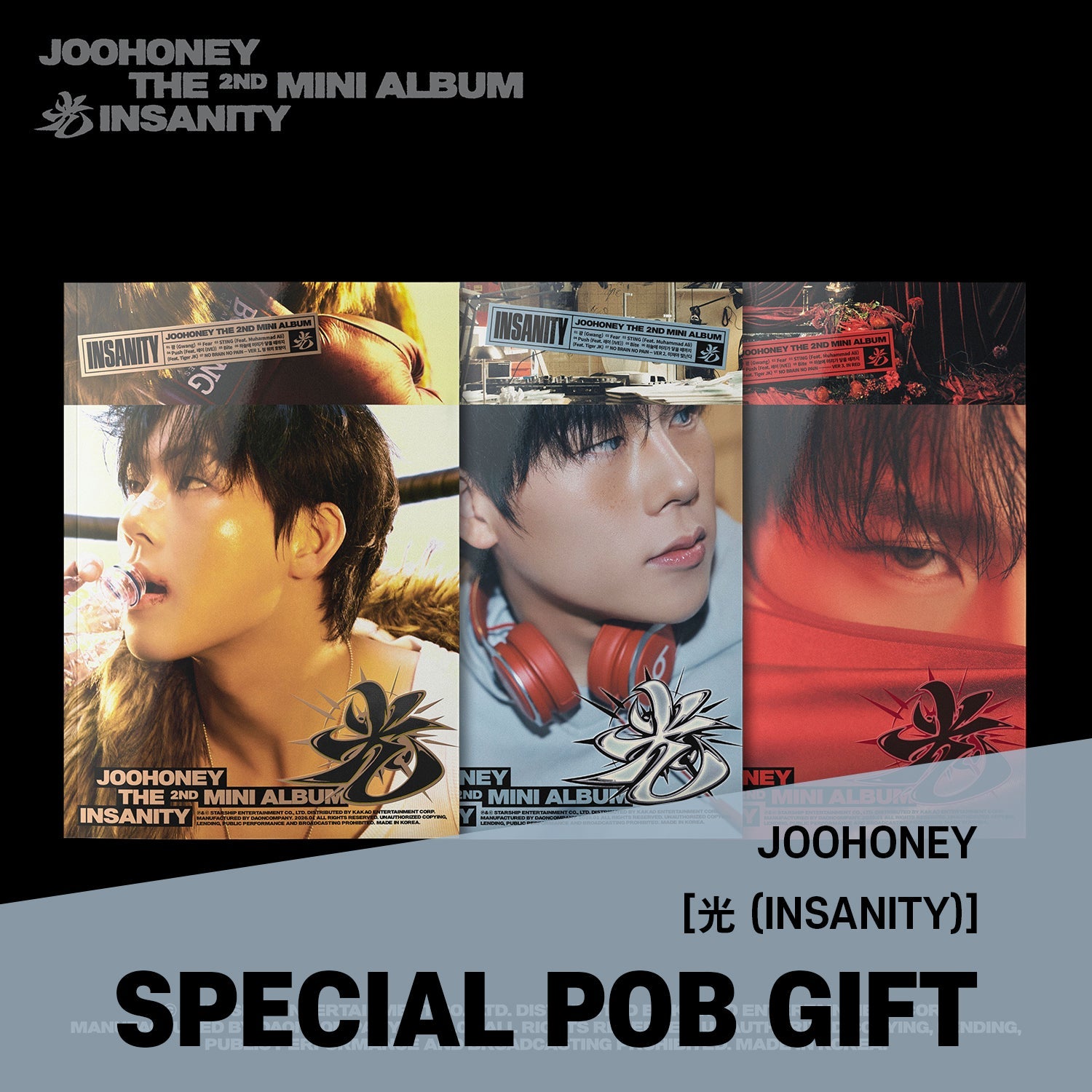 JOOHONEY - 2nd Mini Album [光 (INSANITY)] PHOTO BOOK Ver. / GIFT – Baro7