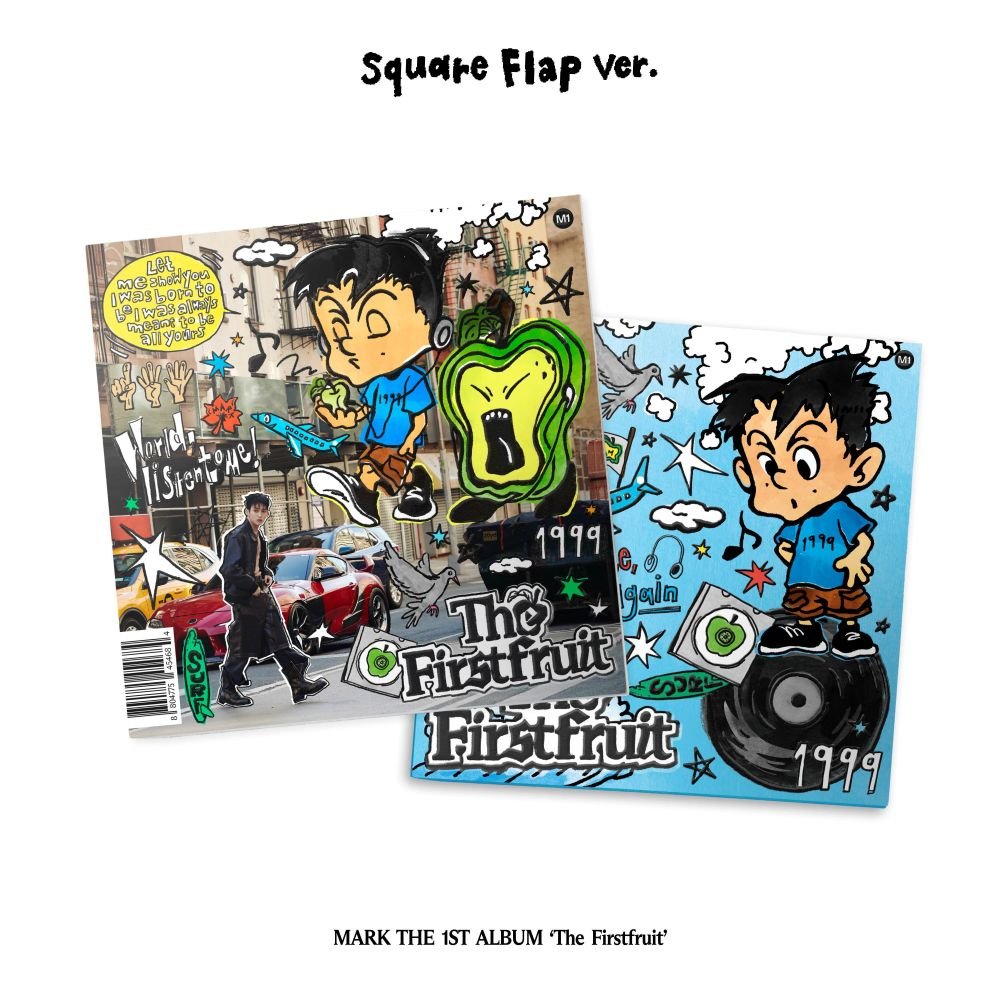 [SET] MARK - 1st Album [The Firstfruit] Square Flap Ver. - Baro7 Best Kpop Store