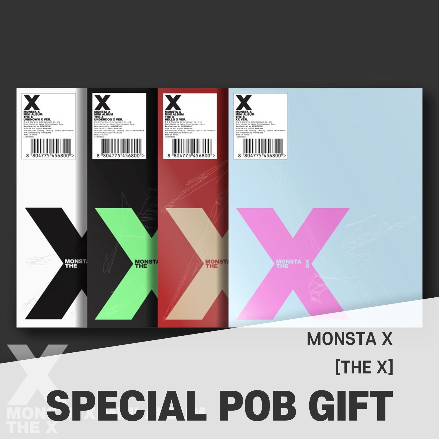 MONSTA X - 13th Mini Album [THE X] STANDARD Ver. / GIFT - Baro7 Best ...