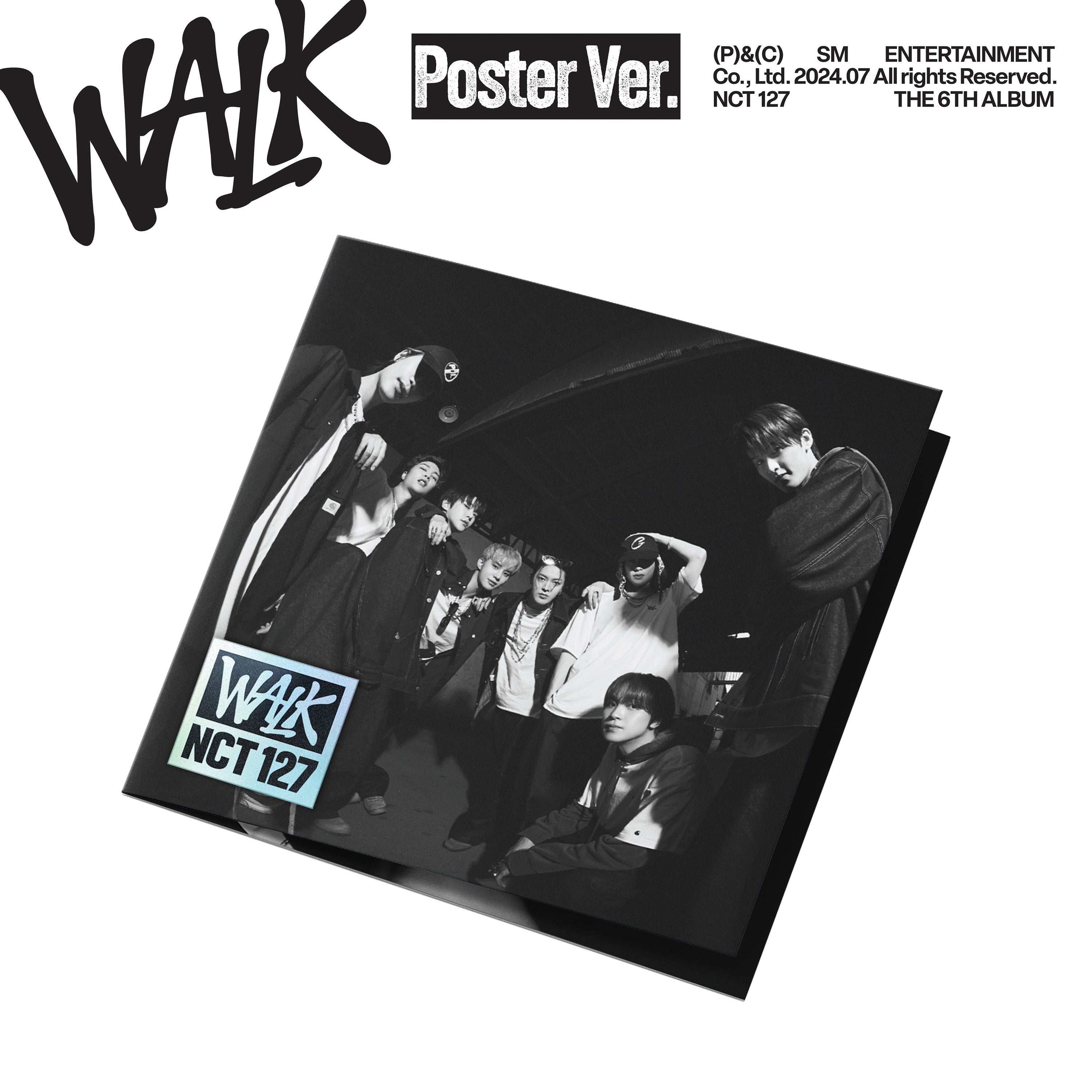 NCT 127 - 6th Album [WALK] Poster Ver. - Baro7 Best Kpop Store