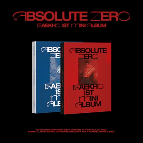 BAEKHO - 1ST MINI ALBUM [ABSOLUTE ZERO] - Baro7 Best Kpop Store